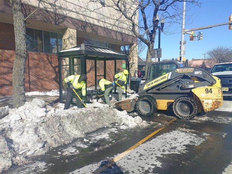 SID Crews Clear Snow and Ice from Bus Stops Along Atlantic and Pacific ...
